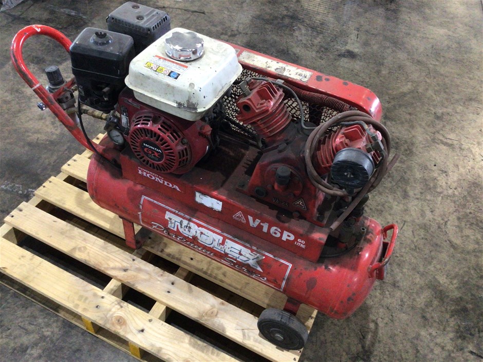 2008 Toolex V16P Petrol Powered Air Compressor Auction (0005-8016265 ...