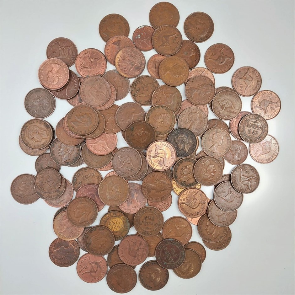 Bulk Lot of Australian Pennies and Half Pennies Auction (0008-2543712 ...