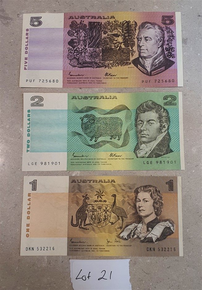 Australian paper banknote Group Auction (0021-7123152) | Grays Australia