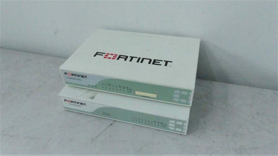 Box of 2 Assorted Fortinet FortiGate, Firewall UTM Appliance Auction ...