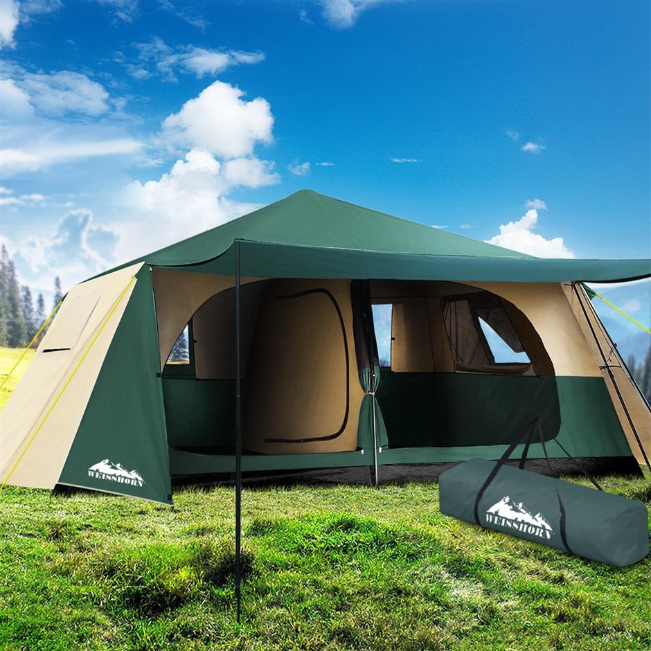 Buy Weisshorn Instant Up Camping Tent 8 Person Pop up Tents Family Hiking Grays Australia
