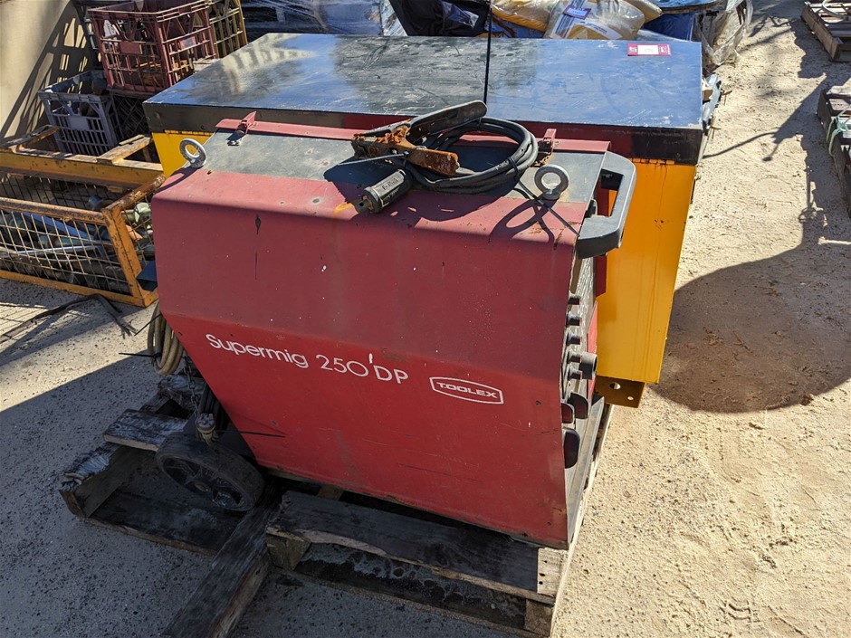 1 x Toolex supermig 250 DP mig welder unit on wheels Auction (0112 ...