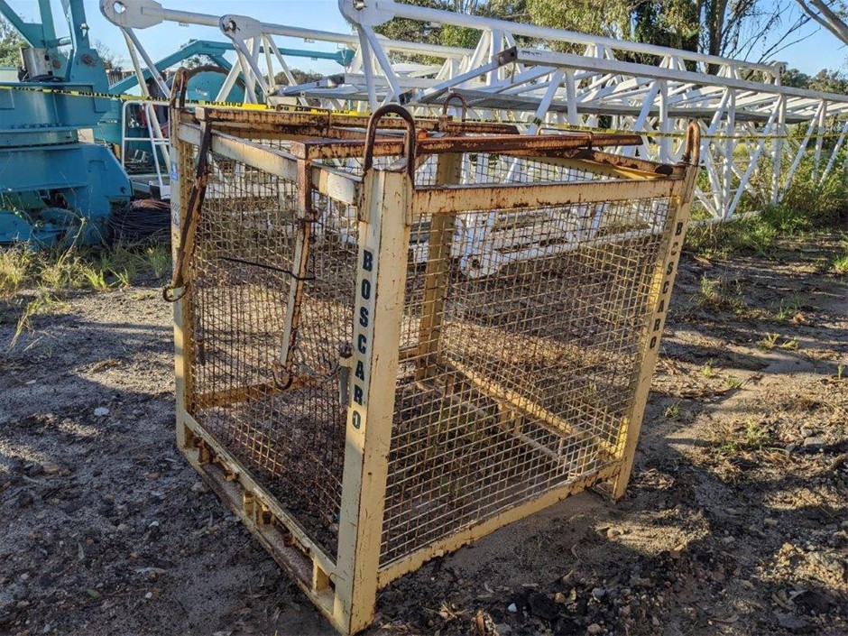 Pallet block cage (2000kg capacity) attachment for crane Auction (0066 ...