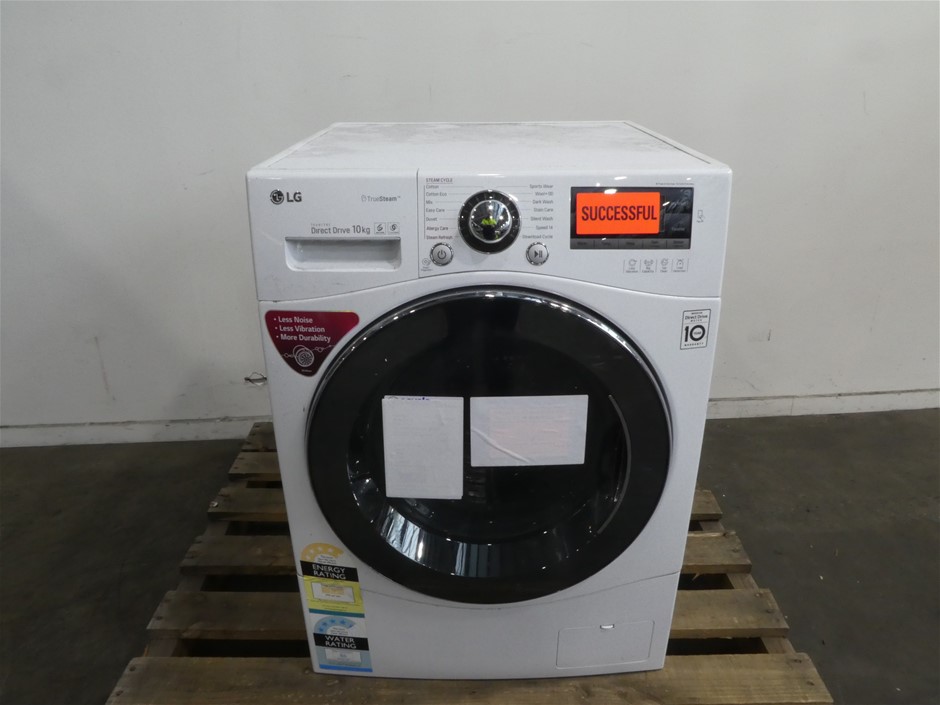 LG 10kg Front Loader Washing Machine with TrueSteam Auction (0013 ...