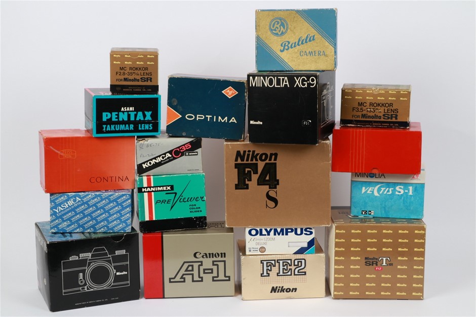 Miscellaneous Camera Miscellaneous Camera Boxes - Over 50 pieces ...