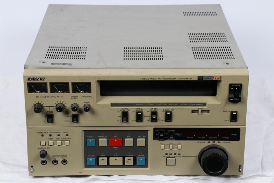 Sony VO-9850P UMATIC SP Video cassette recorder PARTS ONLY Auction ...