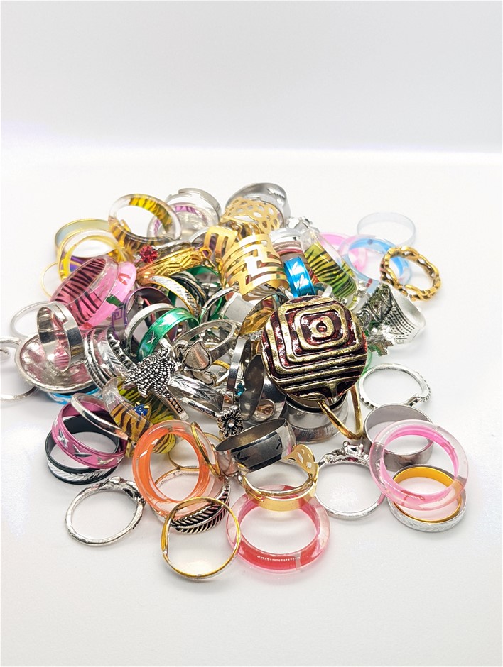Bulk 100x assorted ring jewellery Auction (0001-2546208) | Grays Australia