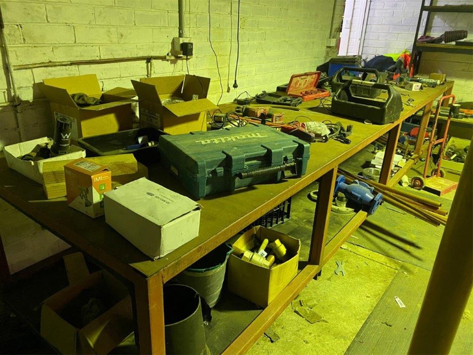 Steel Fabricated Work Bench Auction (0056-3022687) | Grays Australia