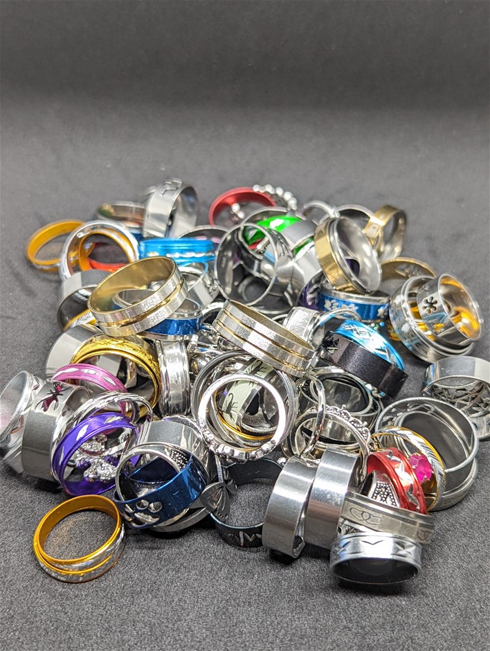 Bulk 100x assorted ring jewellery Auction (0001-2545191) | Grays Australia