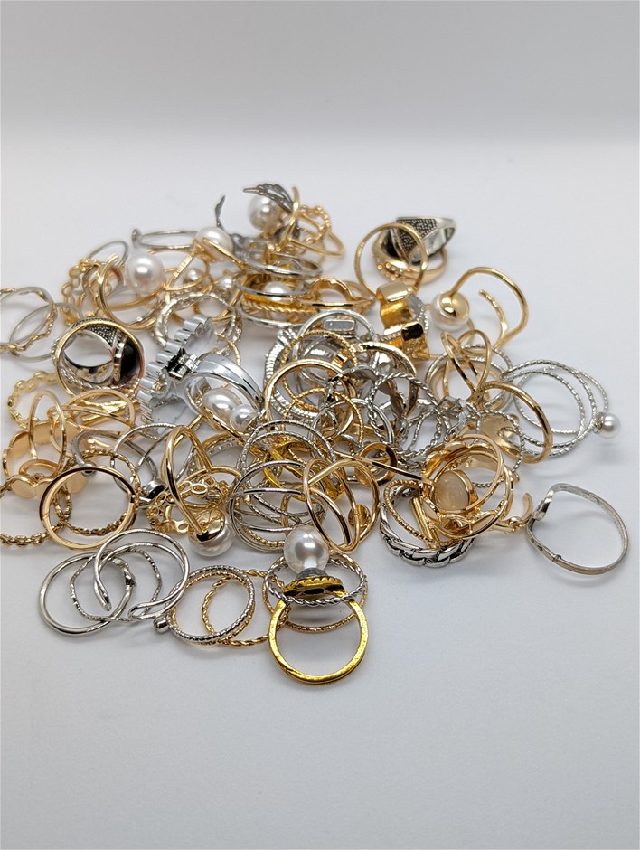 Bulk 100x assorted ring jewellery Auction (0001-2545372) | Grays Australia