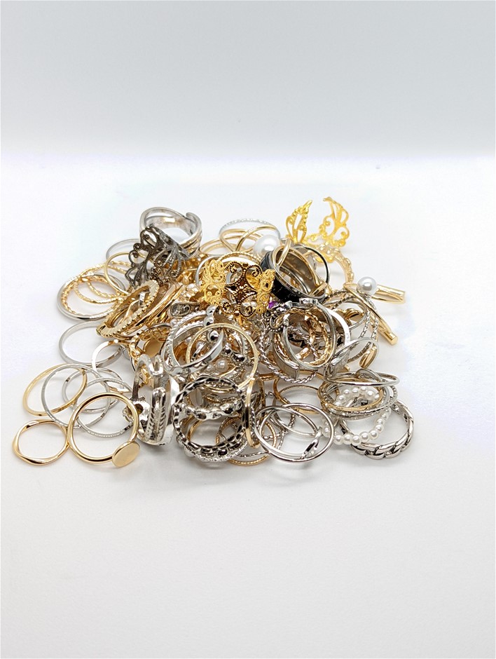 Bulk 100x assorted ring jewellery Auction (0001-2545374) | Grays Australia