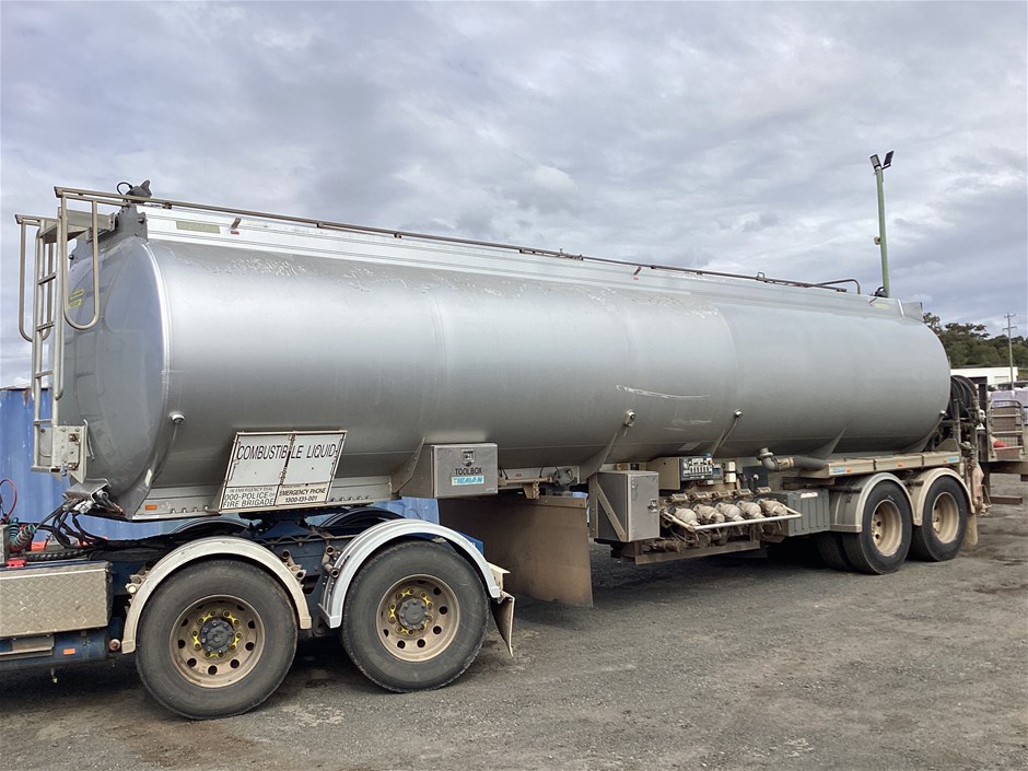 2007 Tieman AL-ARTIC-MD-34800 Tandem Fuel Tanker Trailer Auction (0001 ...