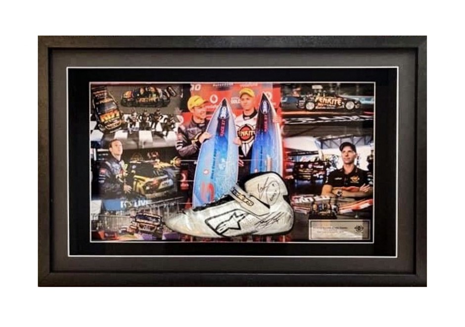 Erebus Racing Memorabilla ``KISS`` Race boot Gold Coast podium Auction ...