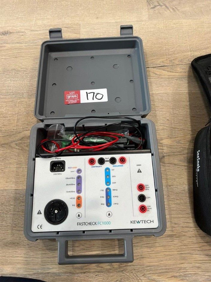 Kewtech FC1000 Fastcheck Tester Calibrator Auction (0170-7040399 ...