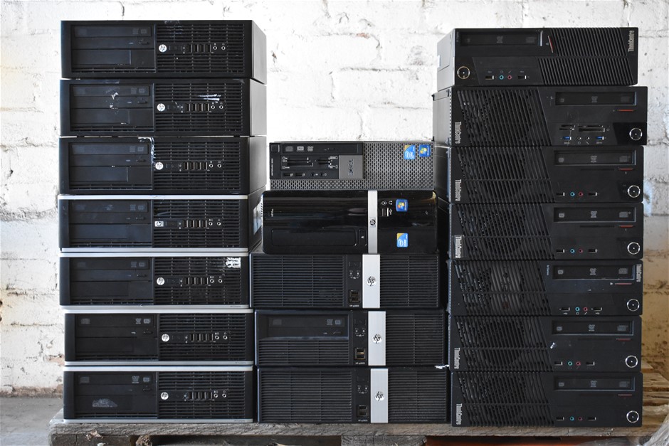 Pallet of I-Series Desktop Computers - Various Brands Auction (0006 ...