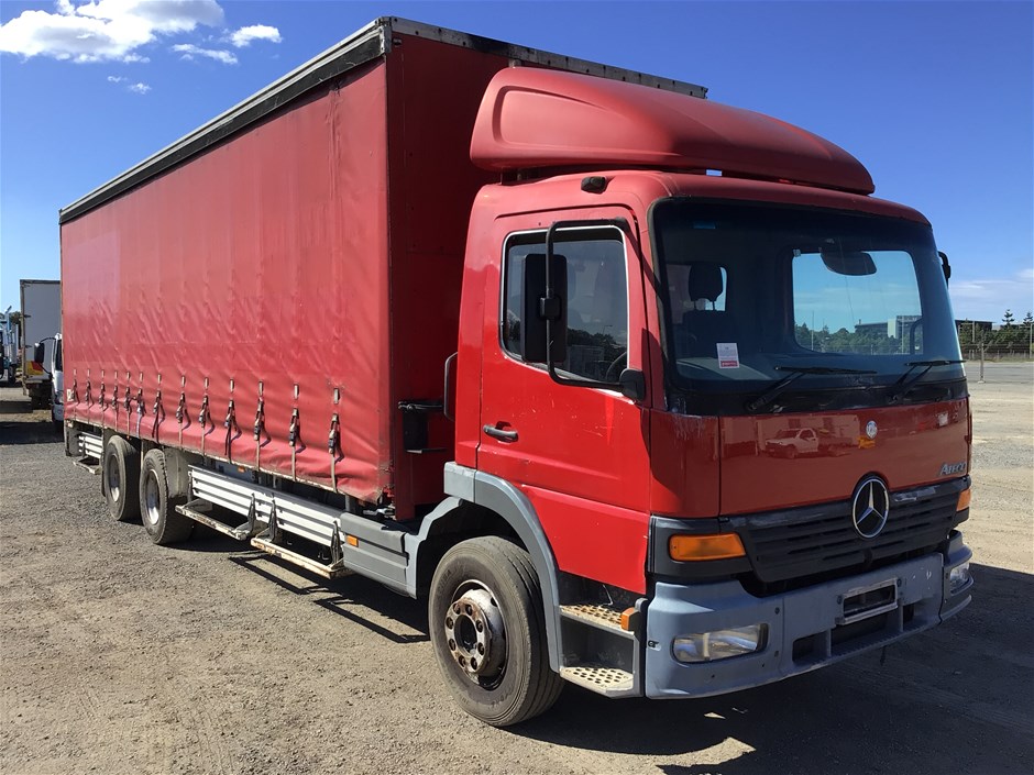 2002 Mercedes Benz Atego 6 x 2 Curtainsider Rigid Truck