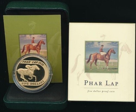 2000 Phar Lap PROOF $5 coin Auction (0011-3140007) | Grays Australia
