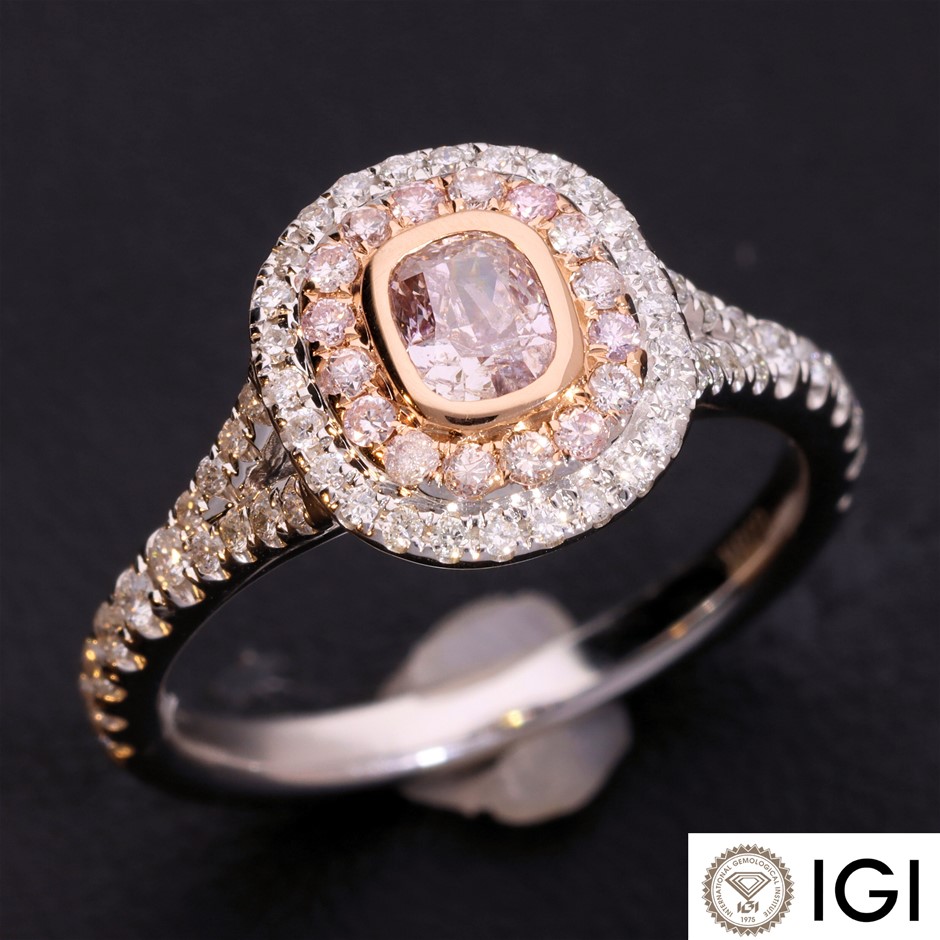 18ct White Gold, 0.91ct IGI Diamond Engagement Ring Auction (0002 ...
