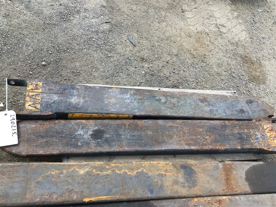 Pair of Forklift extensions tine Auction (0013-5050219) | Grays Australia
