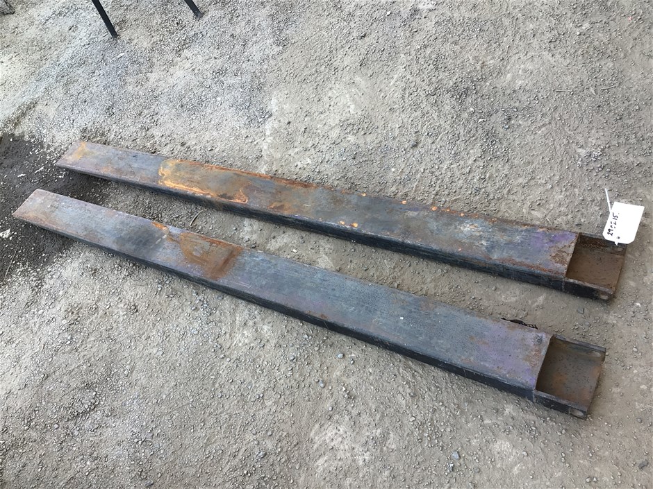 Pair of Forklift extensions tine Auction (0014-5050219) | Grays Australia