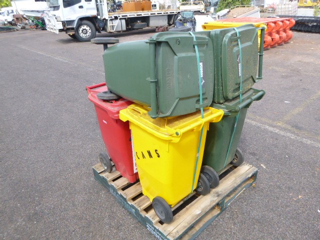 Pallet of 80L Wheelie Bins Auction (0013-8015901) | Grays Australia