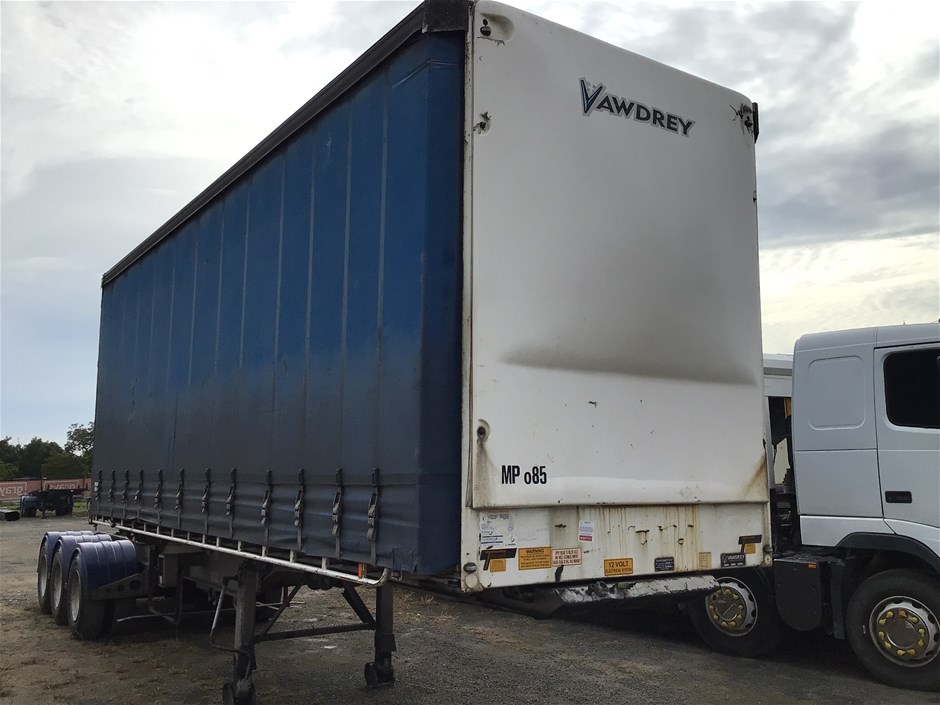 2010 Vawdrey A Trailer VBS3 Triaxle Curtainsider A & B Double Combi ...