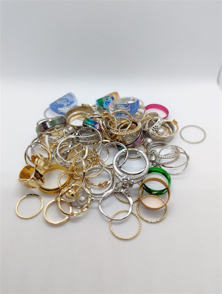 Bulk 100x assorted ring jewellery Auction (0001-2547031) | Grays Australia