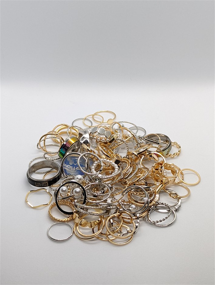 Bulk 100x assorted ring jewellery Auction (0001-2549549) | Grays Australia