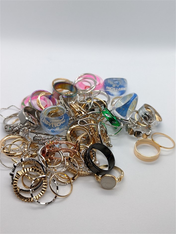 Bulk 100x assorted ring jewellery Auction (0001-2546997) | Grays Australia