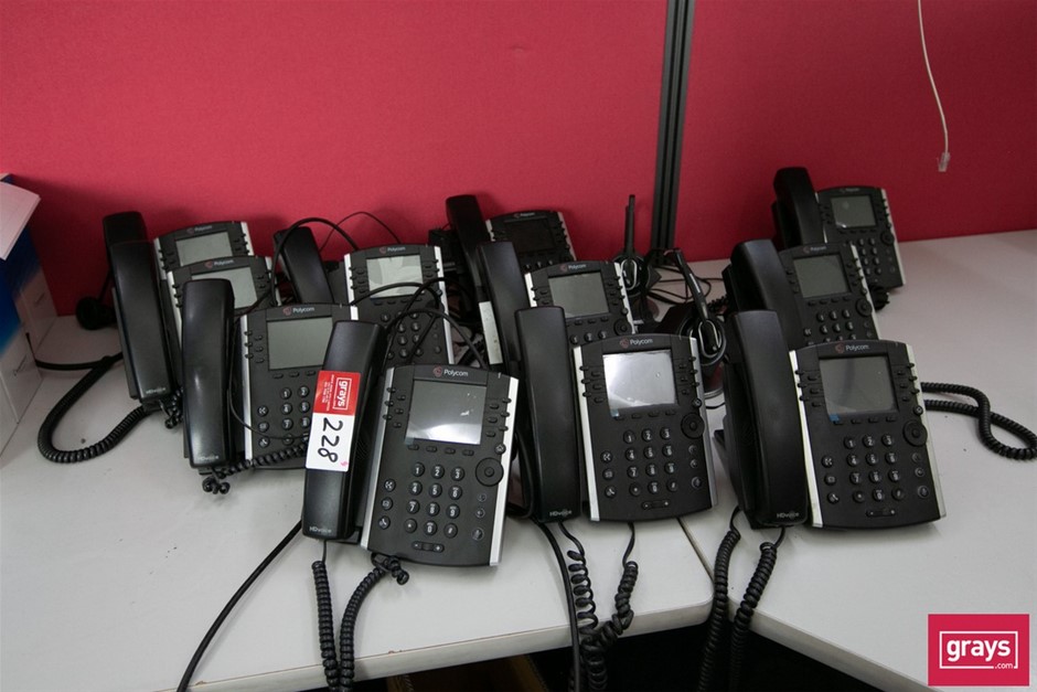 Polycom VVX411 11x Phone Hand Set Auction (0228-5050081) | Grays Australia