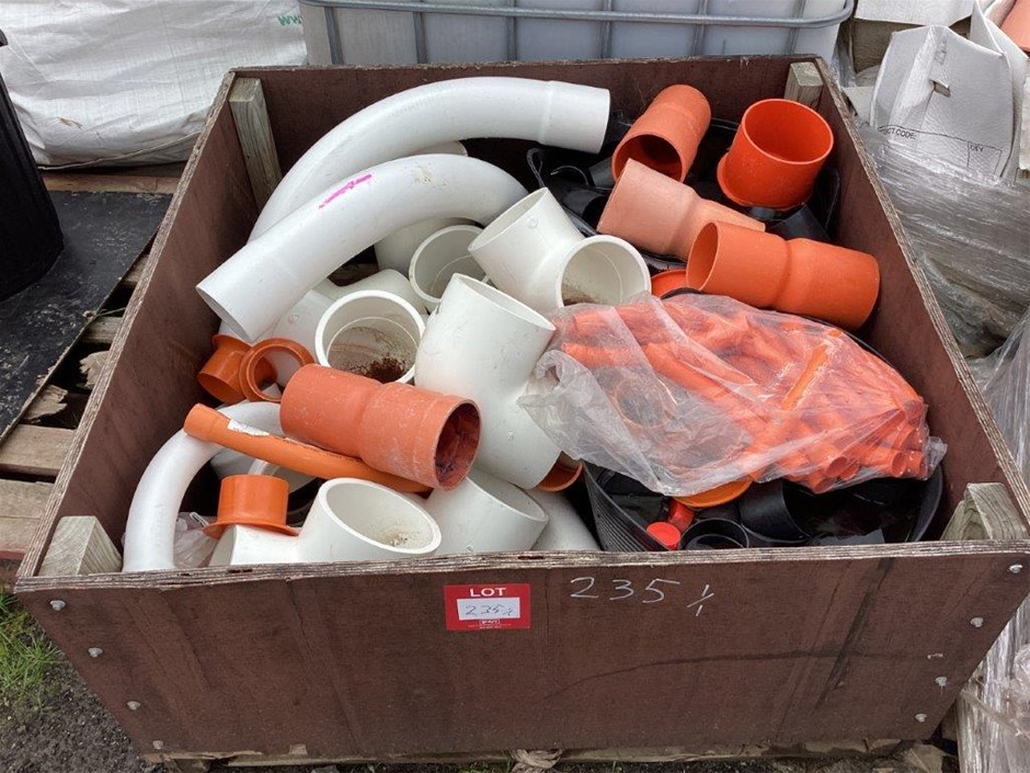 Wood Crate with Assorted Conduit Pipe Auction (0235-3023177) | Grays ...