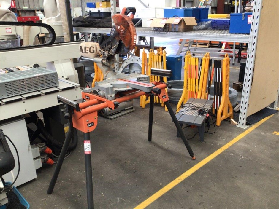 AEG Mitre Saw with Bench Auction (0125-7040987) | Grays Australia