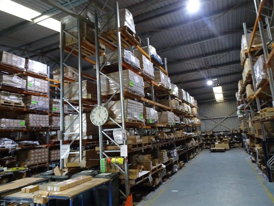 Brown Built 6 Bays of Pallet Racking Auction (0280-8016193) | Grays ...