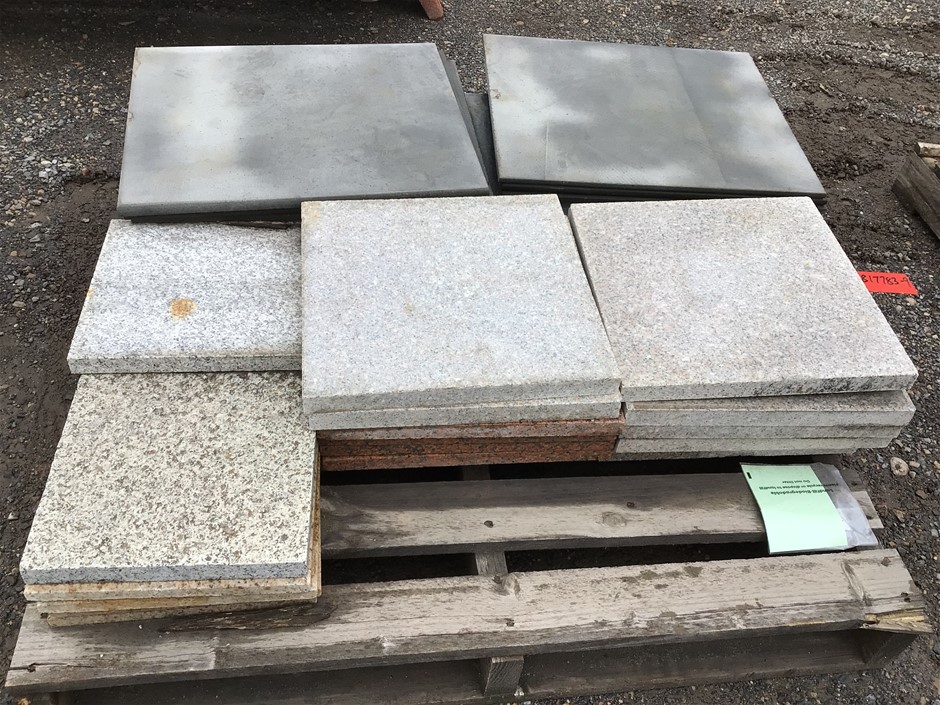 A Pallet of Assorted Granite Square Tiles Auction (0108-8015876 ...