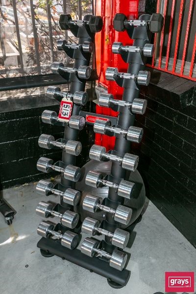 Aussie Strength Dumbell Rack with Dumbells Auction (0022-5050356 ...