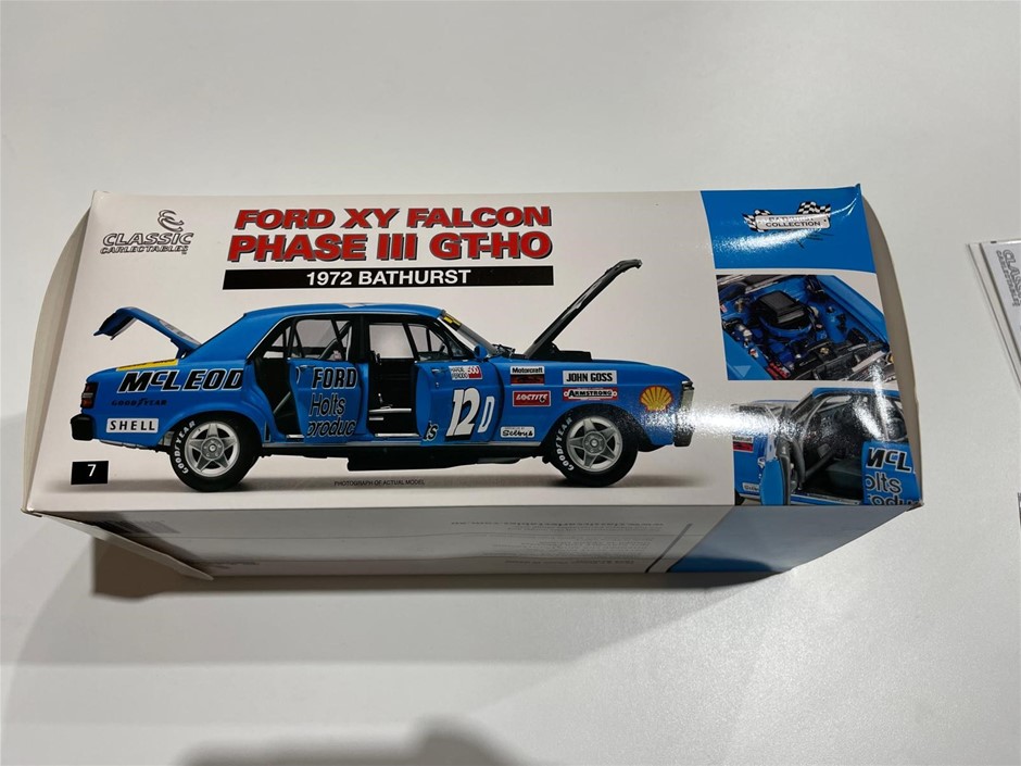 1972 Ford Xy GT Ho Phase 3 Bathurst, 1/18 Scale Model Car Auction (0007 ...