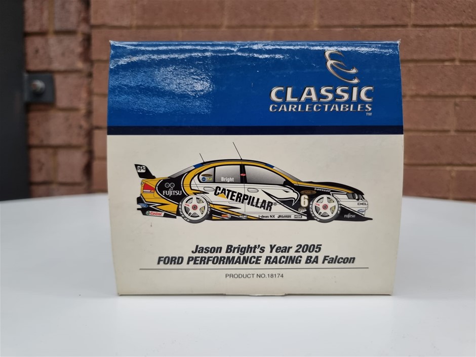 Jason Bright 2005 FPR, BA Falcon #6, Caterpillar 1/18 Scale Model Car ...