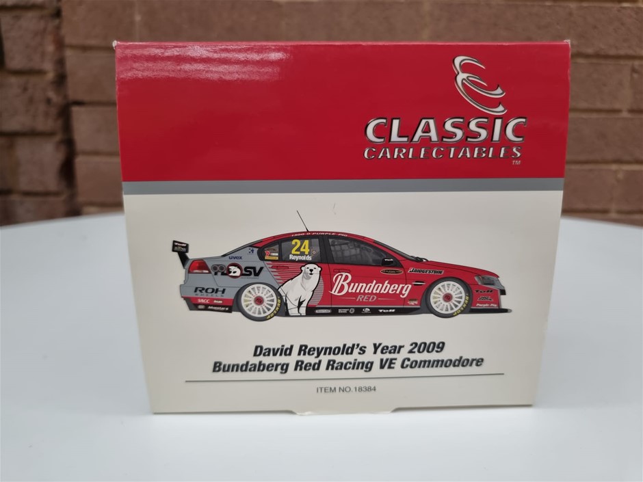 D.Reynold 2009 Bundaberg Red Racing, VE Commodore #24 1/18 Scale Model ...