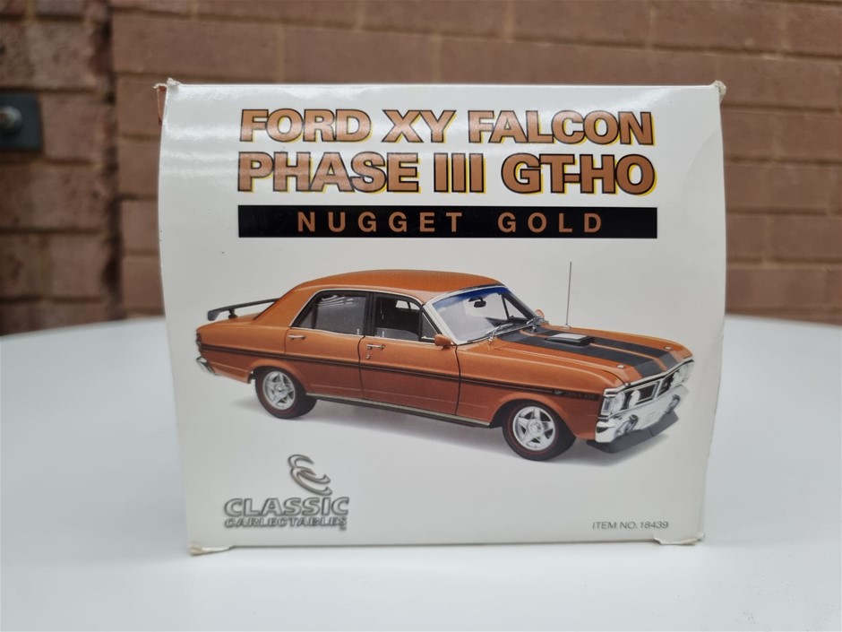 “Nugget Gold” 1971 Ford Falcon XY GT-HO Phase3 1/18 Scale Model Car ...
