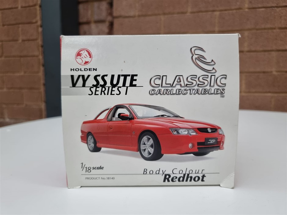 “Red Hot” 2003 Holden VY SS Ute Series1 Black Trim/Hard lid 1/18 Model ...