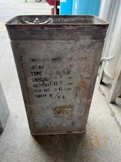 Qty 2 x Antique Ex Army Gun Powder Containers Auction (0038-3023422 ...