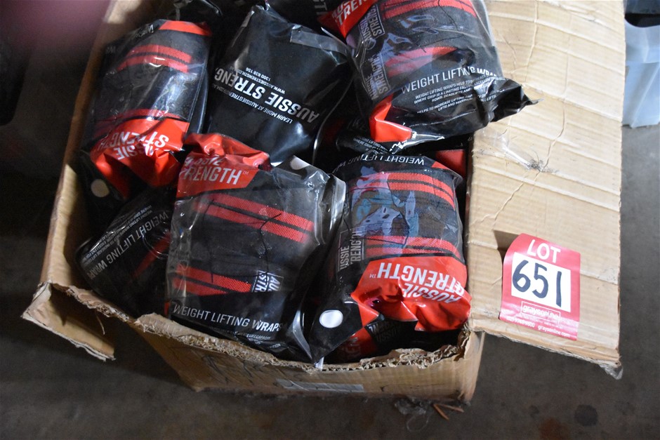 Aussie Strength Box Of Weightlifting Knee Wraps Auction (0112-5050431 ...
