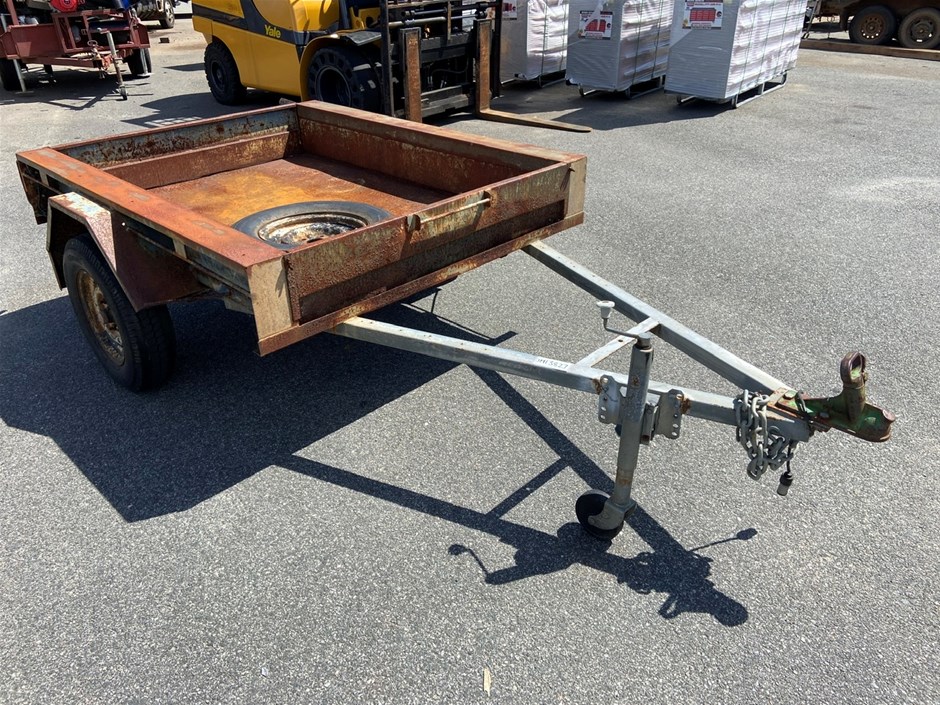 1983 Polmac Single Box Trailer Auction (0002-9035441) | Grays Australia