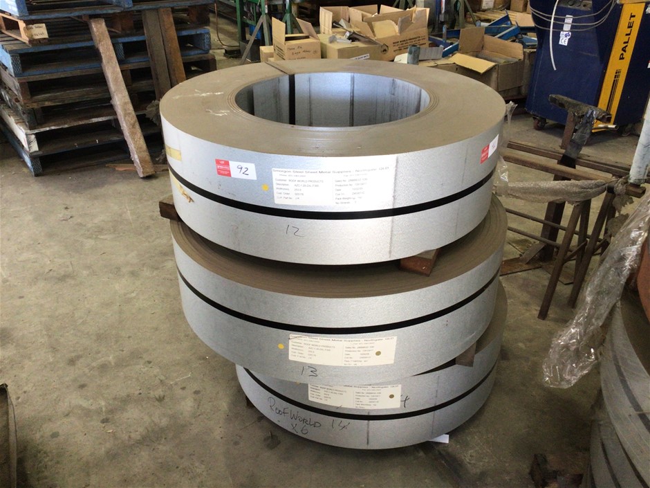 3x Smorgon Steel 253mm Galvanised Steel Coils Auction (0092-7041622 ...