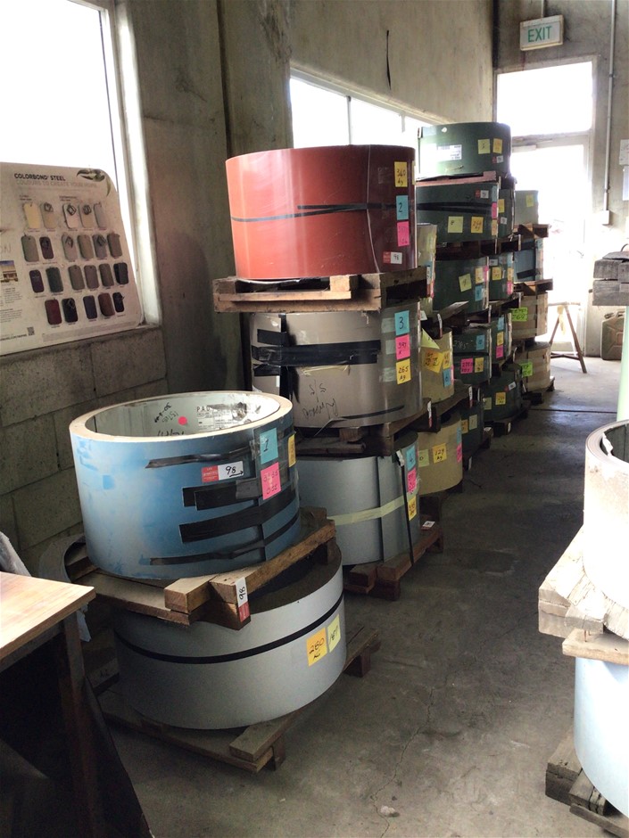 21x Zincalume Colorbond Coils Auction (0098-7041622) | Grays Australia