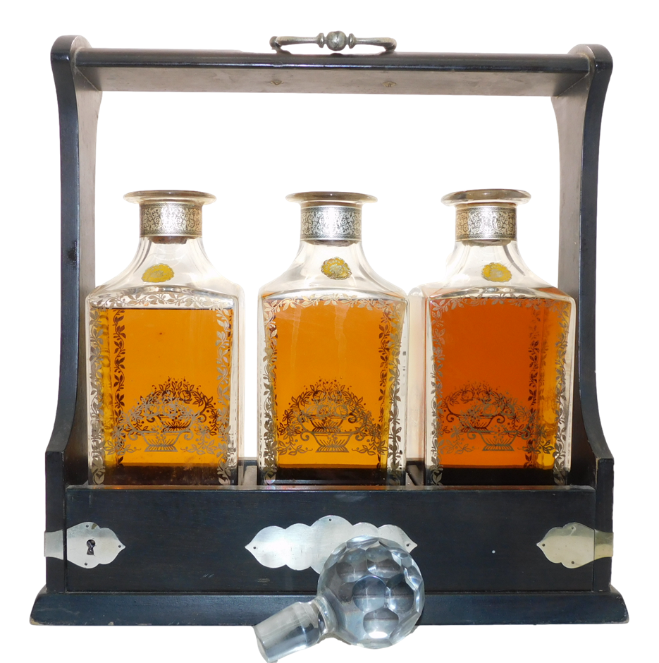 Bleikristall Brandy Filled Cryslal Decanter Tantalus & 1 Crystal ...