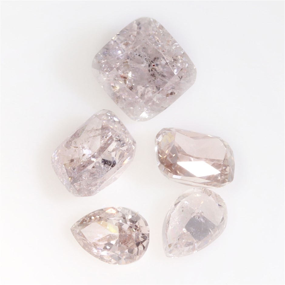 0.49ct Pink Diamonds Mix Cut Auction (0001-2550372) | Grays Australia