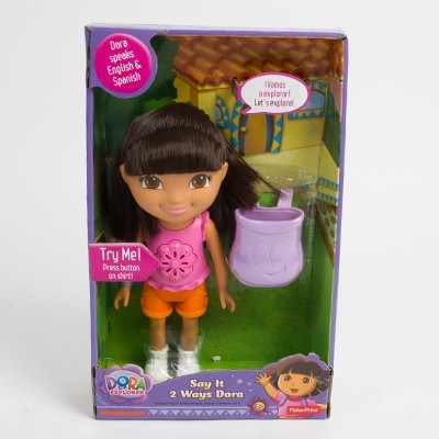 Buy Fisher-PriceNickelodeon Dora The Explorer Doll - Say It 2 Ways Dora ...