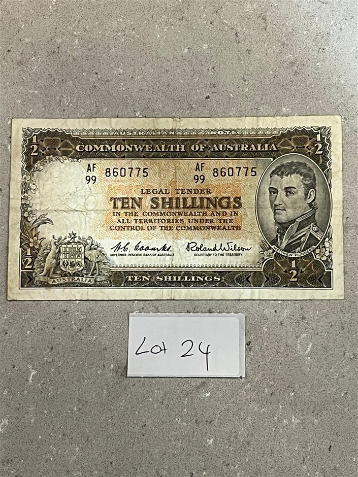 Old Ten Shilling Note Auction (0024-7123193) | Grays Australia