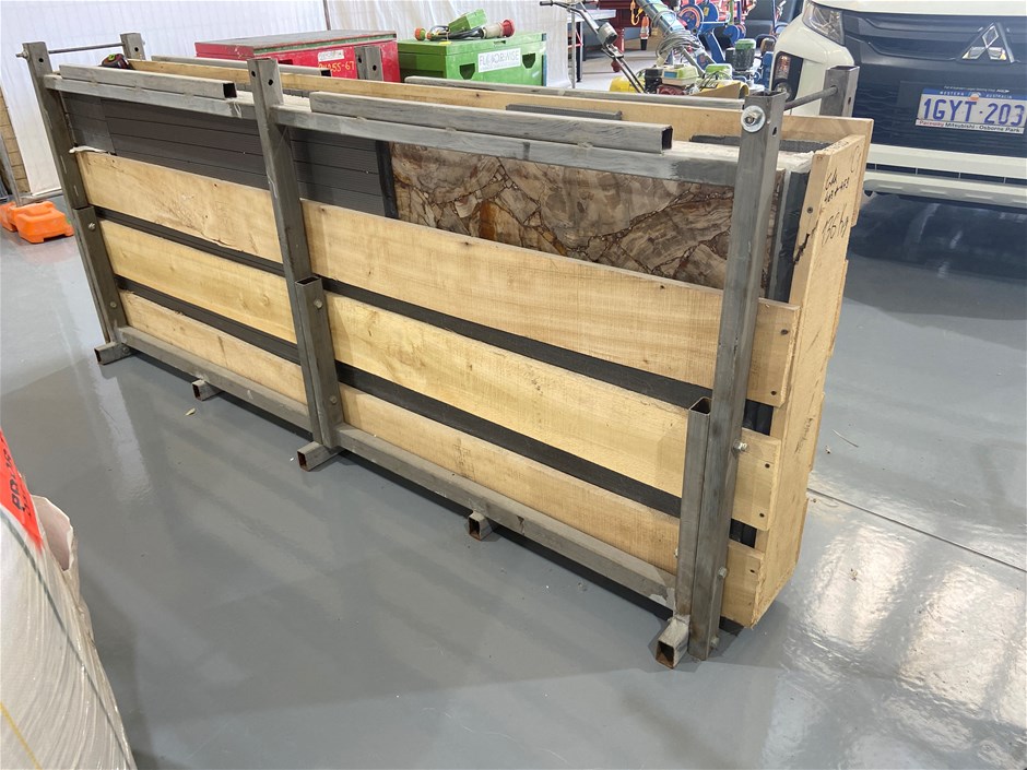 Crate of 4 x Terrazzo Stone Slabs Auction (0001-9035861) | Grays Australia